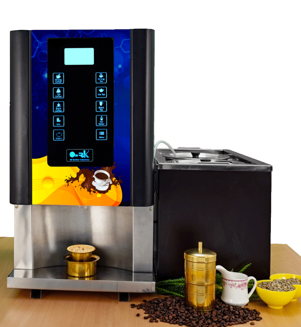 Touch Coffee Vending Machine (LCD Display) - RK Coffee Industries